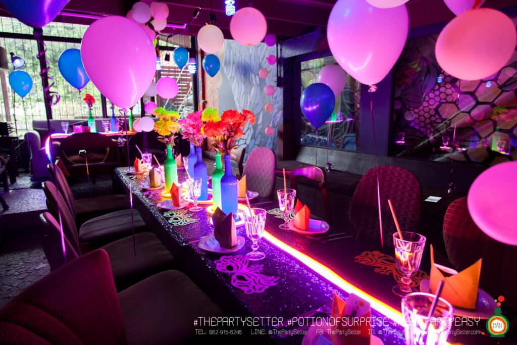 ธีม Neon ⋆ THE PARTY SETTER บริการรับจัดปาร์ตี้ รับจัดงานอีเว้นท์